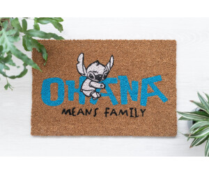 Erik Fußmatte Lilo & Stitch "Ohana bedeutet Familie" Kokosmatte 40x60cm ...