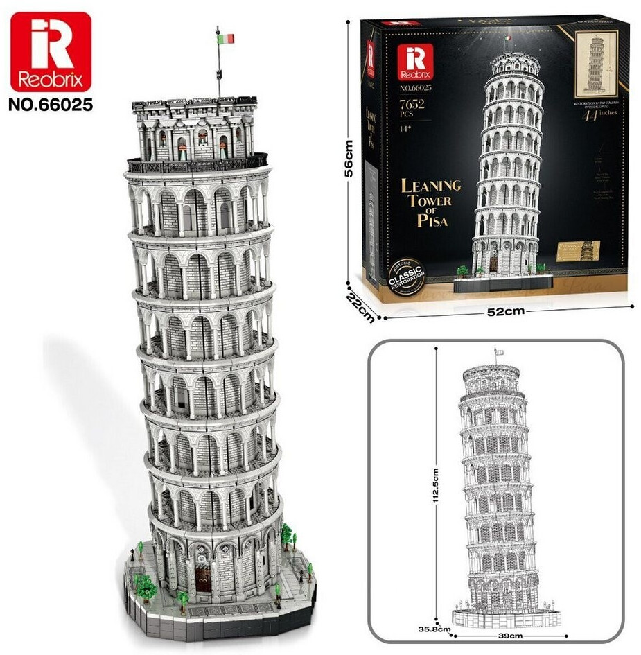 Reobrix Schiefer Turm Klemmbaustein-Set, 7652 Teile (66025) ab 294,95 ...