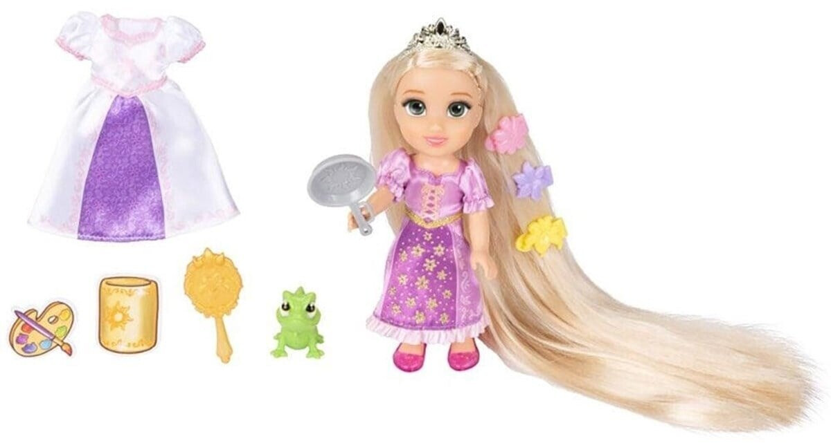 Disney Princess Rapunzel Longest Hair Petite Puppe 15cm mit Zubehör ...