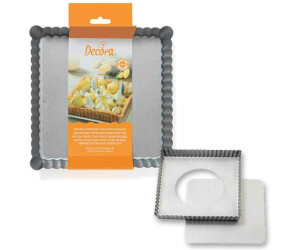 Decora Crostata-Form quadratisch mit Hebeboden antihaftbeschichtet ...