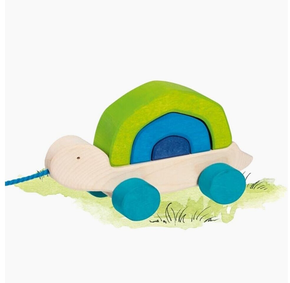 Goki Ziehtier Schildkröte "Tortuga" Ahornholz, bunte Farben (54859) ab ...