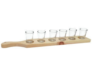 Erst-Holz Schnappslatte mit 6 Gläsern, Zirbenholz (40.10-023) ab 47,50 ...