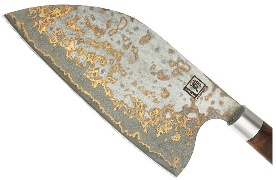 Zayiko MysticMagma Chai Dao 20,5cm Damaststahl, Kupfer-Bronze-Einlage ...