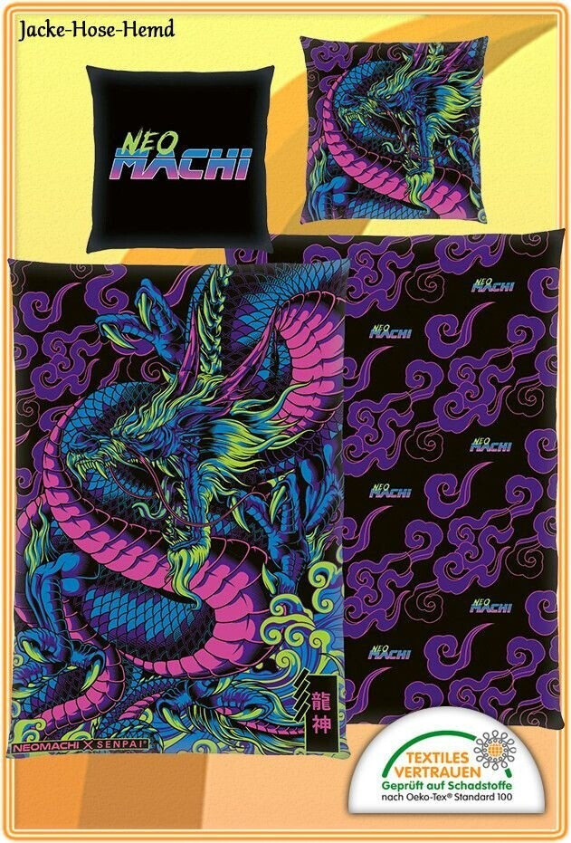 Herding Neomachi Bettwäsche Drache, Renforcé, 135x200cm (4444601050) ab ...