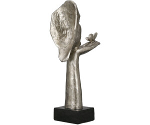 Gilde Skulptur Desire antikfinish, silberfarben, Polyresin, 34cm (89314 ...