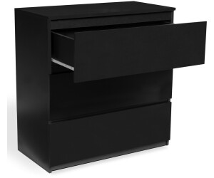 IDMarket TOMI Kommode 3 Schubladen, 78cm, Holz, schwarz ab 64,99 ...