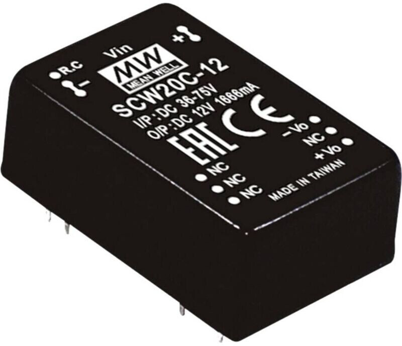 Mean Well SCW20C-15 DC/DC-Wandler 20W, 15V, 1,333A, 1 Ausgang (SCW20C ...