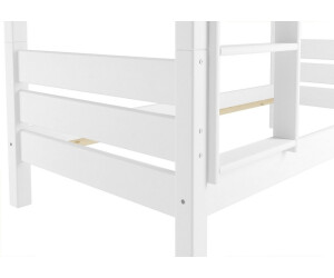 Erst-Holz Etagenbett teilbar, Kiefer weiß, 90x200cm (60.16-09WT100) ab ...