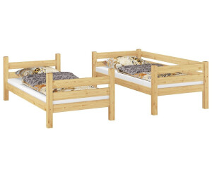Erst-Holz Etagenbett, teilbar, Kiefer massiv, 90x200cm (V-60.11-09Ni70 ...