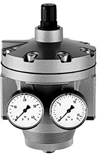 Riegler Hochleistungsdruckregler mit 2 Manometern, G 1 1/2, 0,1-3 bar ...