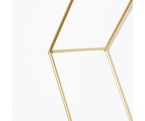Fritz Hansen Doppel-Sechseck-Wandregal Metall/Holz, gold, 30,5x41cm (VD ...
