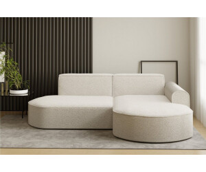 Fun Möbel BONDY Ecksofa Stoff Ascot, creme, Ottomane rechts ab 848,00 ...