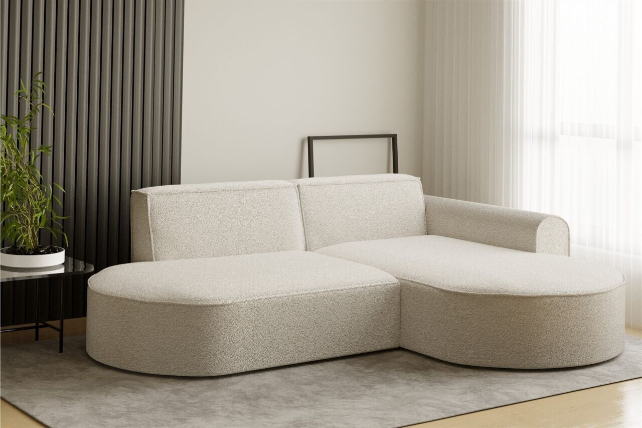 Fun Möbel BONDY Ecksofa Stoff Ascot, creme, Ottomane rechts ab 848,00 ...