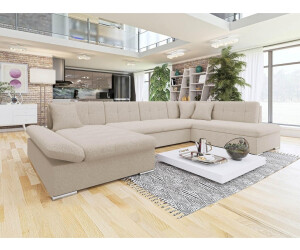 Mirjan24 Bergen Premium Ecksofa U-Form mit Schlaffunktion und ...