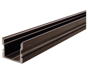 Profil AU-02-12 U-Profil hoch für 12-13,3mm LED-Strips, 200cm, schwarz ...