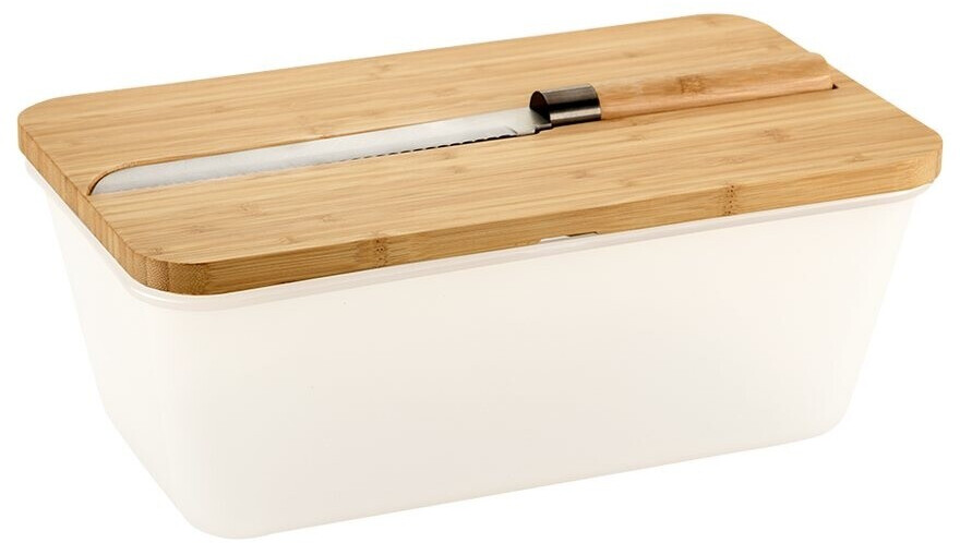 Kesper Brotbox mit Schneidebrett und Messer, transparent, Bambus ...