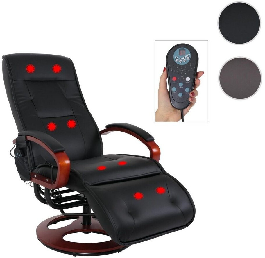 MCW Terni II Relaxsessel mit Massage, Leder, schwarz ab 337,04 ...