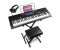 MAX! Rhapsody61 Elektronisches Keyboard 61 Tasten mit Ständer, Hocker ...
