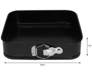 OEM KH-1540 Springform quadratisch 26cm, Metall, schwarz (KH-1540) ab ...