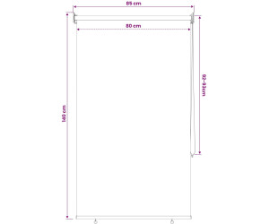 vidaXL Außenrollo 90% UV-Block Blau 80 x 140 cm HDPE ab 21,99 ...