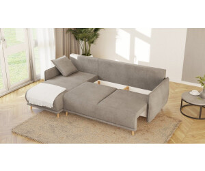 S-Style Möbel Chroma Ecksofa mit Schlaffunktion, Bettkasten ...
