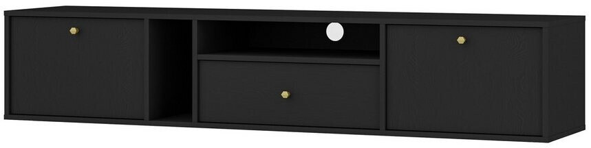 Masseno Torino TV-Lowboard 180cm, 2 Türen, 1 Schublade, graphitfarben ...