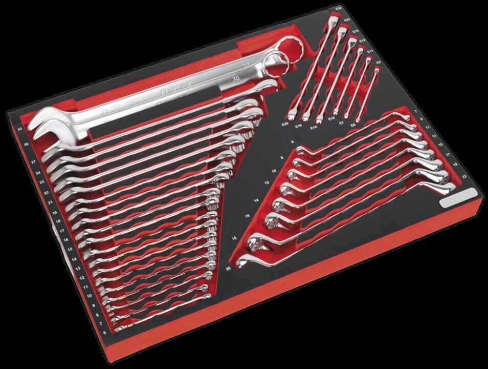 Buy Sealey Premier Platinum Spanner Set with Tool Tray, 35pc (TBTP03 ...