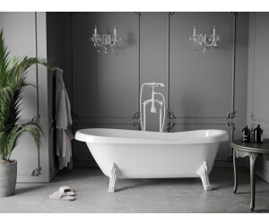 Mexen Retro freistehende Badewanne oval 170x75cm, weiß (53251707500-20 ...