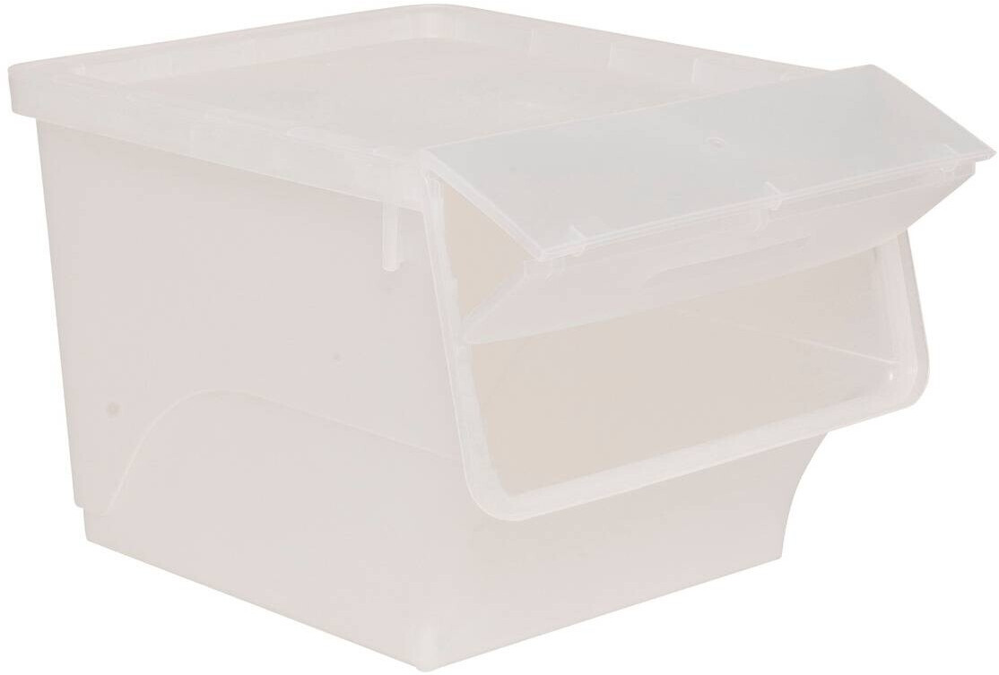 JJA Boîte de rangement à ouverture frontale, transparente, 34l (FIVE ...