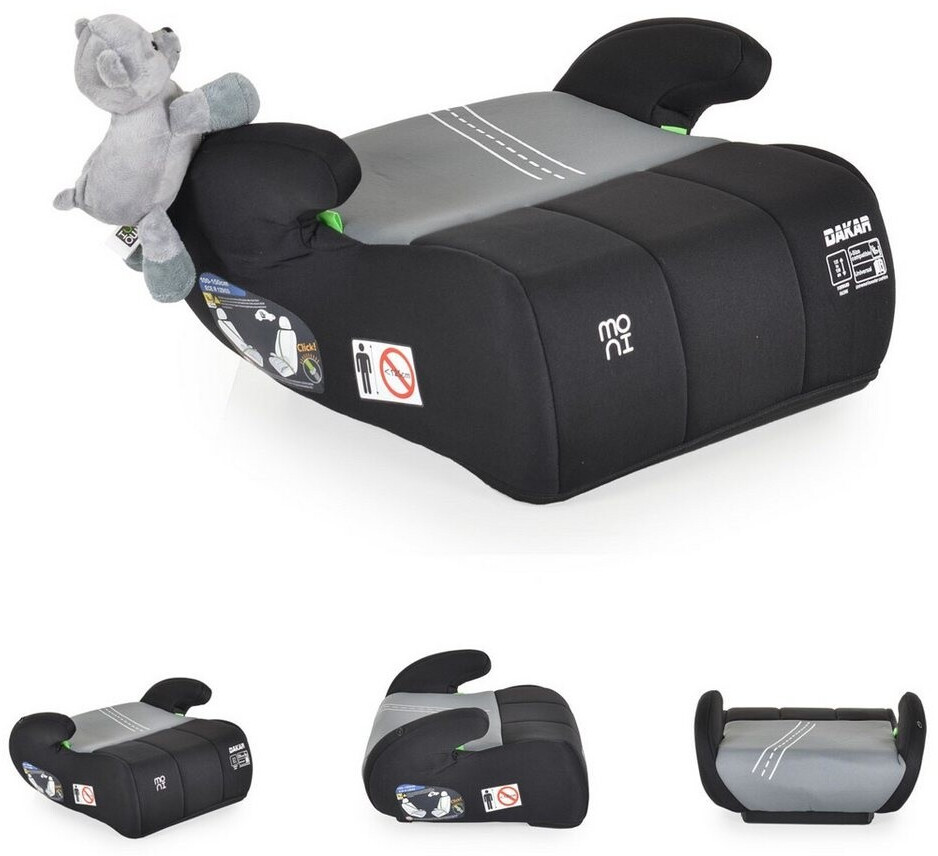 Moni Dakar Kindersitzerhöhung i-Size Gruppe 3, grau (125-150cm) ab 35 ...