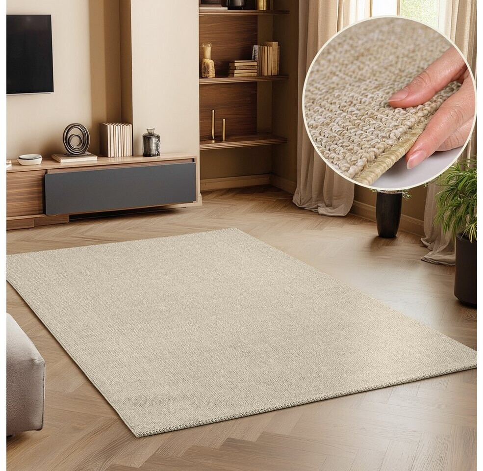 Simpex Unicolor Schlingenteppich Cut-Loop, meliert, beige, 200x290cm ...