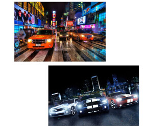 Heute Wohnen LED-Leinwandbild Cars 40x60cm mit Timer, 2er-Set ab 25,99 ...