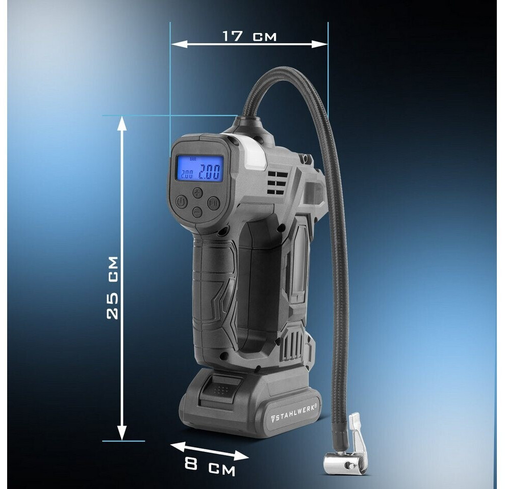 Stahlwerk ADK-20 ST Akku-Druckluftkompressor (mit 1 Akku 2 Ah ...