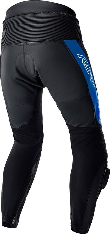Buy RST Tractech Evo D3O Leather Motorcycle Trousers black-blue from £ ...