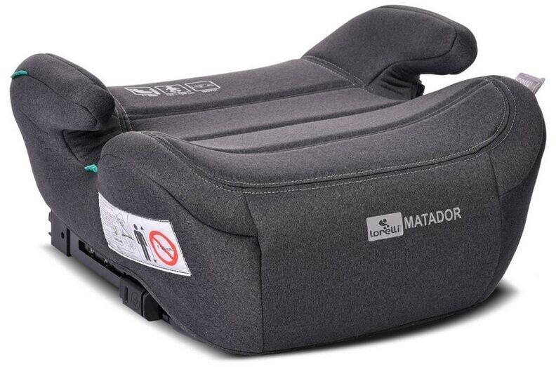 Lorelli Matador Kindersitz-Sitzerhöhung i-Size, Isofix, schwarz (125 ...