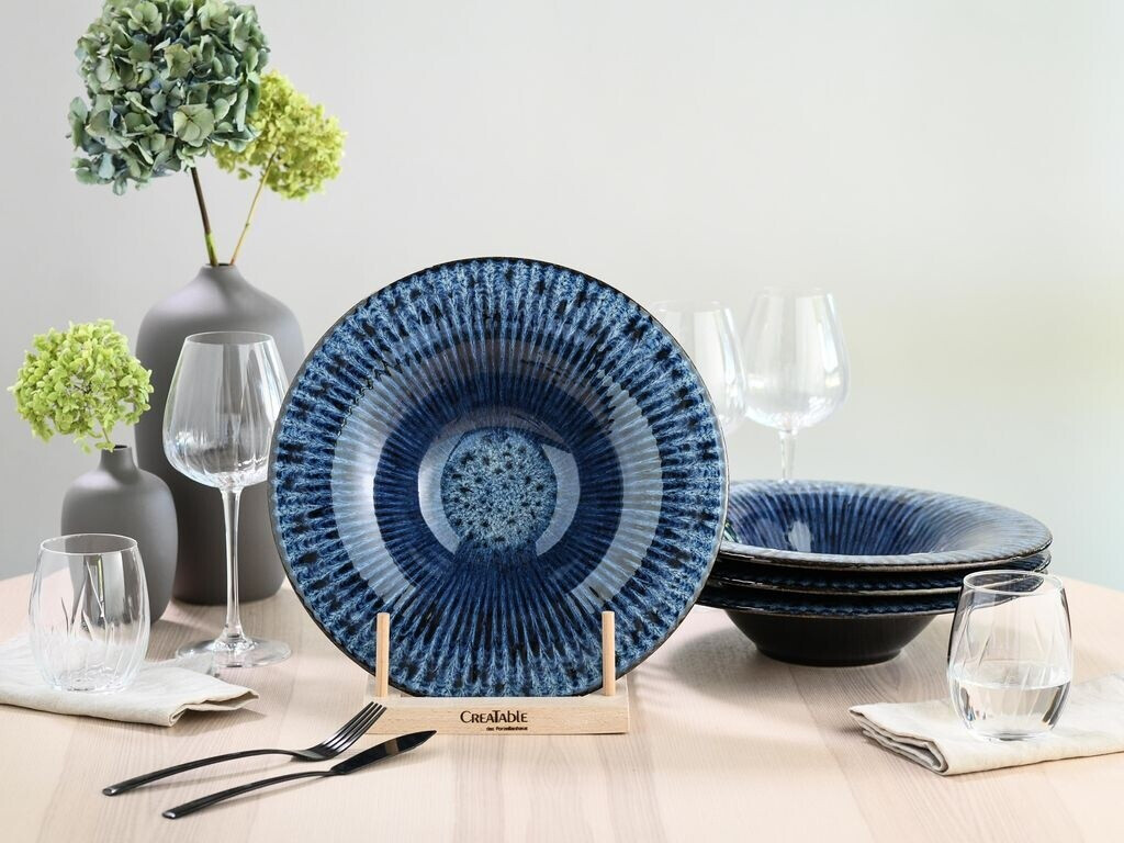CreaTable Allegra Magic Blue Pastateller, 4-tlg., Steinzeug (24977) ab ...