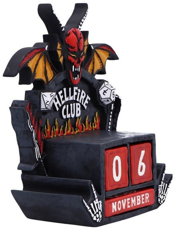 Nemesis Now Stranger Things Hellfire Club Immerwährender Kalender 15cm ...