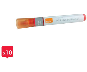 nobo Liquid Ink Boardmarker, Rundspitze 3mm, rot, trocken abwischbar ...
