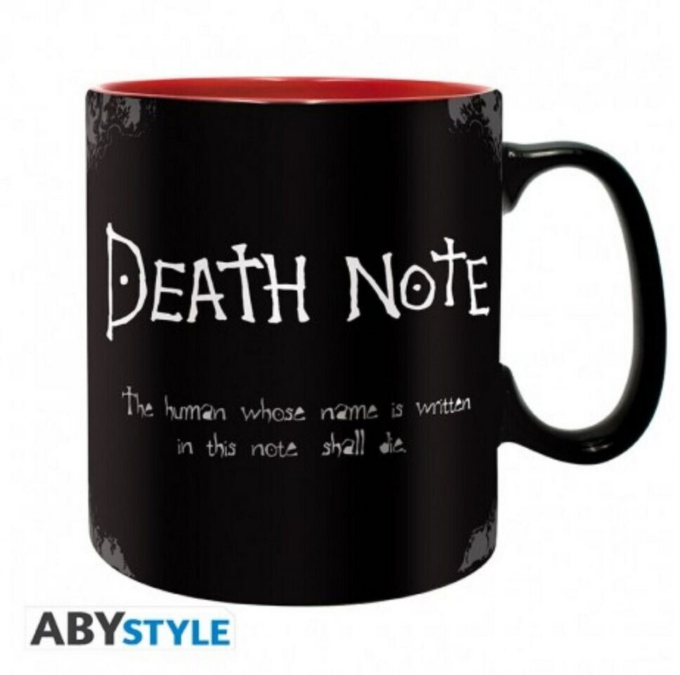 ABYstyle Death Note Tasse „Sencillo" 460ml, schwarz & weiß (ABYSTYLE ...