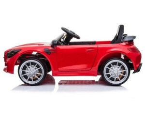 Wisam Mercedes GT R Kinder-Elektroauto, rot, EVA-Reifen, Ledersitz ab ...