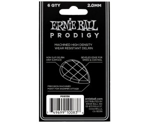 ERNIE BALL Prodigy Teardrop Plektren weiß 2,0mm, 6er-Pack (P09336) ab ...