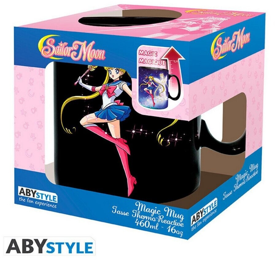 ABYstyle Sailor Moon Sailor & Chibi Thermoeffekt-Tasse 460ml, Keramik ...