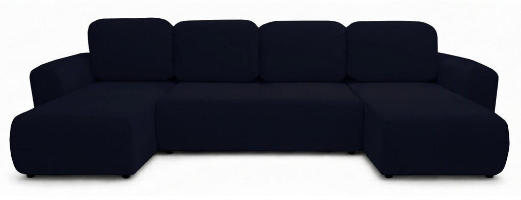 Selsey Olido Wohnlandschaft U-Form mit Schlaffunktion, marineblauer ...