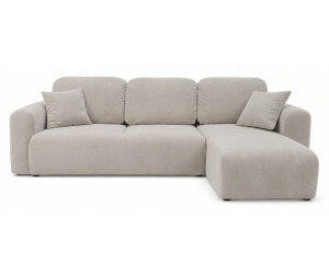 Selsey Olido Ecksofa mit Schlaffunktion, universal, graubeige Samt ab 1 ...