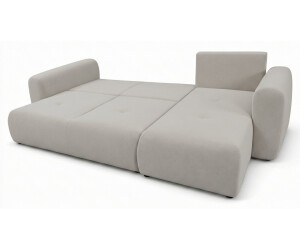 Selsey Olido Ecksofa mit Schlaffunktion, universal, graubeige Samt ab 1 ...