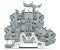 Wago Doppelstockklemme PE/L Durchgangsklemme 1mm² grau (2000-2227) ab ...