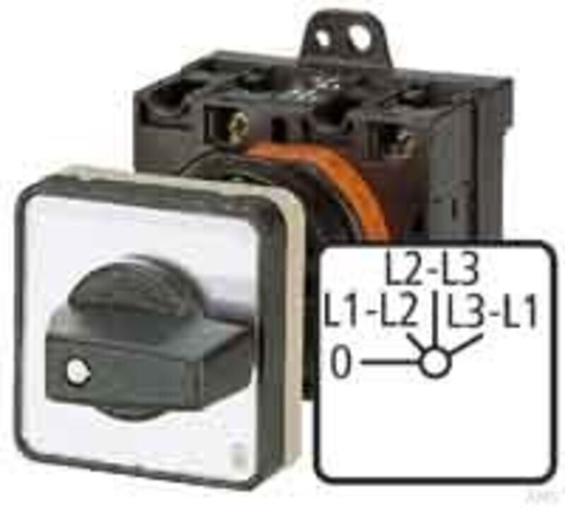 Eaton Spannungsmesserumschalter T0, 20A, 4 Kontakte, 45°, rastend ...