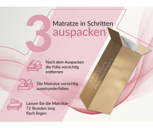MKS NIRA Classic Polsterbett mit Bettkasten und Lattenrost, 160x200cm ...