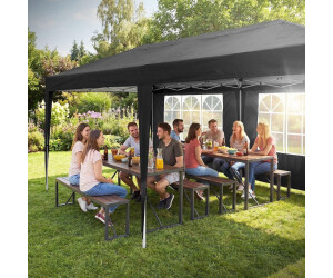 ECD Germany Pop-Up Faltpavillon 3x6m wasserdicht UV-Schutz 50+ mit 6 ...