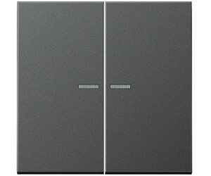 Jung Bike KNX RF Taster 2-fach, aluminium lackiert, anthrazit ...